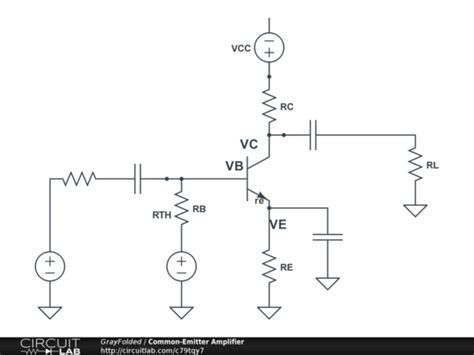 Schematic For Common Emitter Amplifier