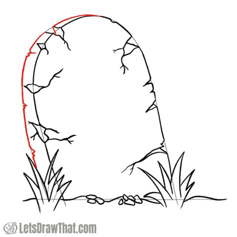 How To Draw A Tombstone An Easy Spooky Old Tombstone Drawing