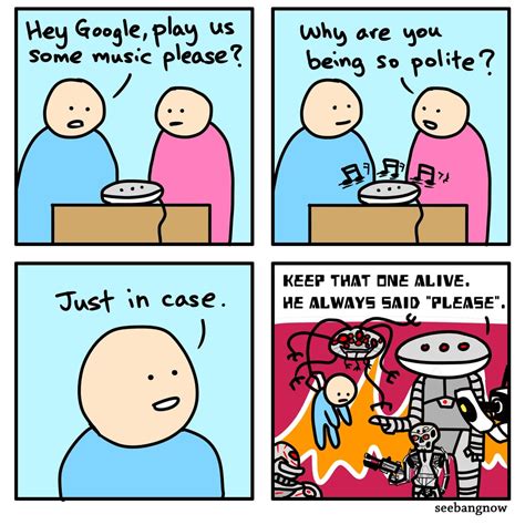 Be Polite To Robots Rcomics