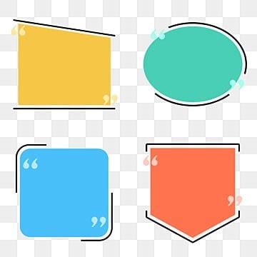 Quotation Marks Clipart Vector Colorful Quotation Mark Bubble Text Box Line Color Text Box