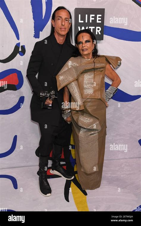 Designer Rick Owens And His Wife Michèle Lamy At The Press Room For The