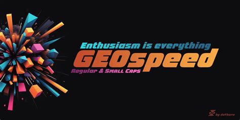 Geospeed Font · 1001 Fonts