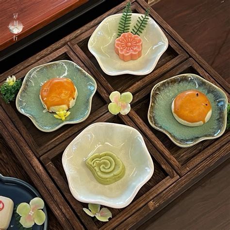 【冠川】台灣現貨 窑變荷葉碟 復古釉色小碟 醬油碟 調味碟 點心盤 花形碟 茶點盤 小盤子 小碟子 味碟 壽司碟 糕點盤 蝦皮購物