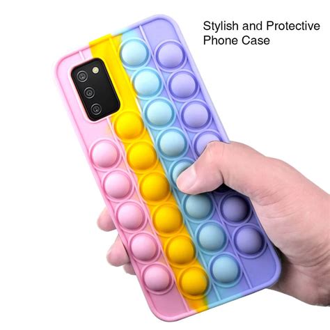 Sdtek Pop Case For Samsung Galaxy A S Fidget Bubble It Cover Stress Rainbow