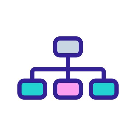 Graph Separating The Vector Icon Isolated Contour Symbol Illustration