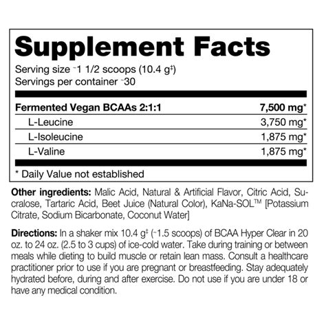 Bcaa Hyper Clear™ Power Magic Nutrition