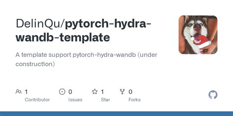 Github Delinqupytorch Hydra Wandb Template A Template Support Pytorch Hydra Wandb Under