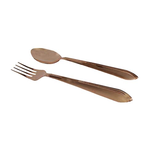 Copper Flatware Set Spoon And Fork Vahab 12pcs Shopipersia