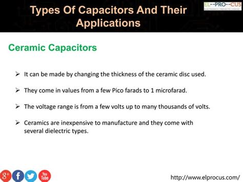 Types Of Capacitors And Their Applications PPTX