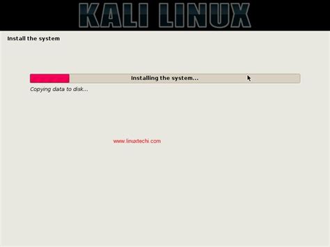 Kalilinux Installation Progress