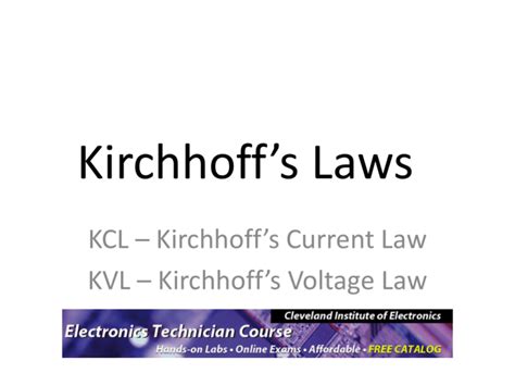 Kirchhoff S Laws KCL And KVL Explained