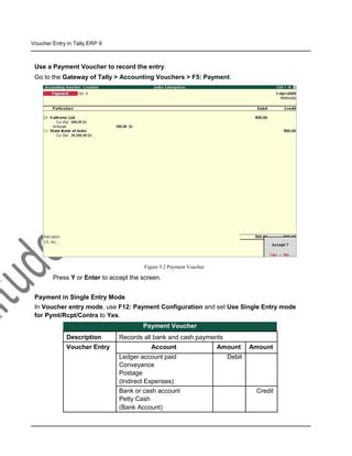 Cash Book Entry In Tally ERP9 - Introduction | PDF | Credit Cards | Personal Debt