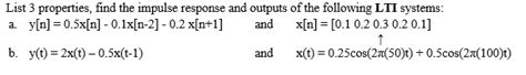 Solved Do Not Use Z Transform Use Exact Method Or