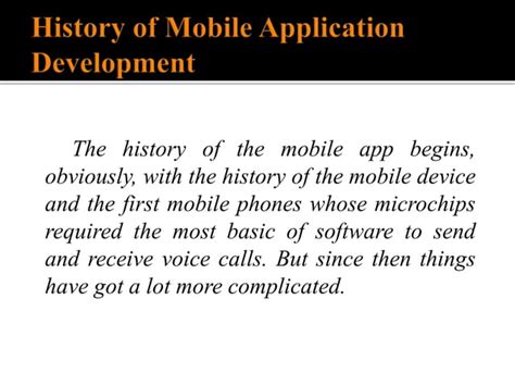 Development Of Mobile Application Ppt Pptx Operating Systems Computer Software And
