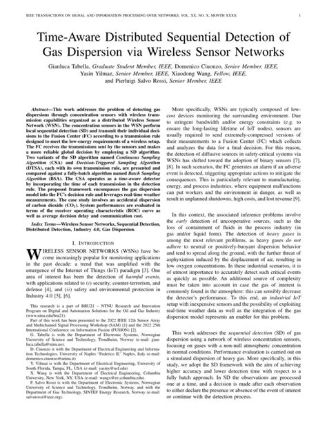 Gianluca Tabella On Linkedin Pdf Time Aware Distributed Sequential Detection Of Gas