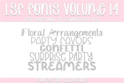Lsf Volume 14 Font