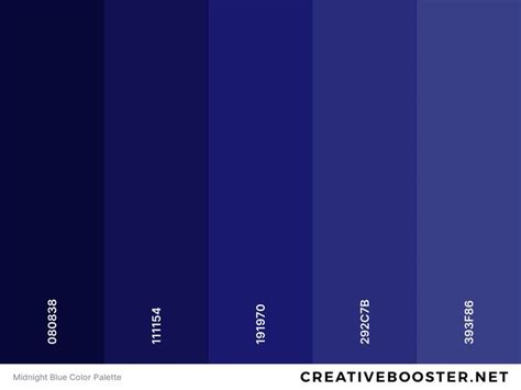 Midnight Blue Color Palette