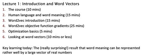 Vinija S Notes Natural Language Processing Word Vectors