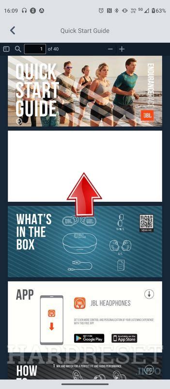 Quick Start Guide JBL Endurance Race TWS How To HardReset Info