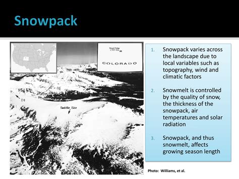 Ppt Effects Of Snowpack On Vegetation Composition Powerpoint