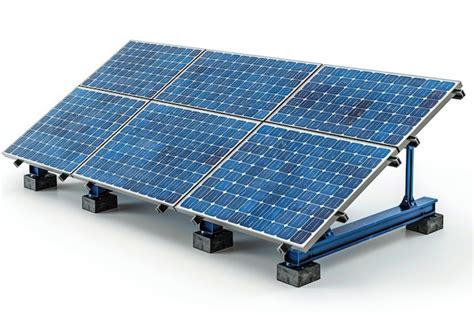 Premium Photo Blue Solar Panel On White Background In The Style Of