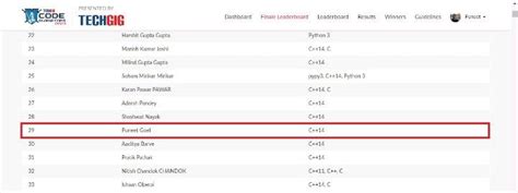 Techgig Code Gladiators On Linkedin Techgig Codegladiators Comecodeconquer