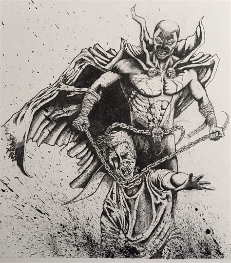 Rate My Spawn Drawing Done With Ink On Paper R Spawn