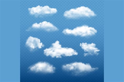 مجموعه وکتور ابر واقعی کاربردی دانلود Eps لایه باز رزتم