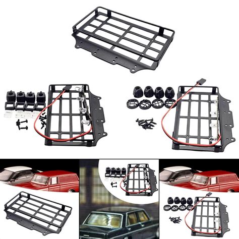 Portaequipajes De Techo De Metal Piezas De Orugas Rc Resistentes Para