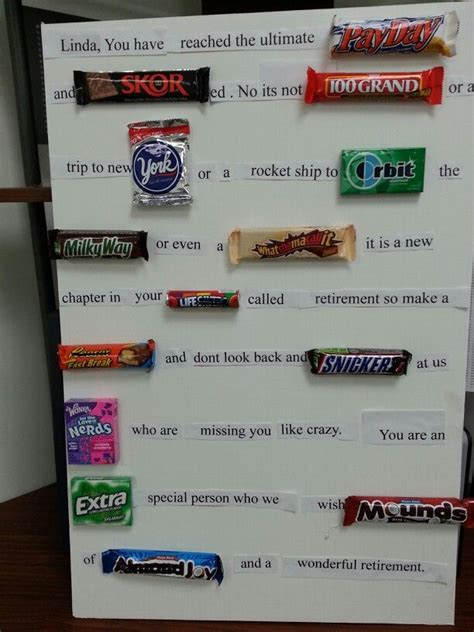 Discover 7 Retirement Candy Card And Retirement Candy Ideas Candy Bar Posters Candy Poster
