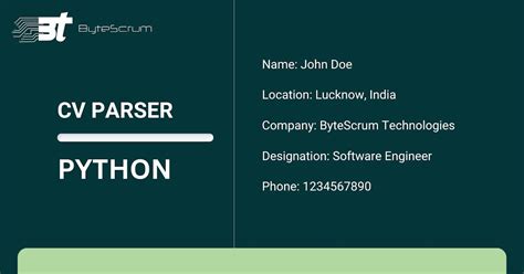 How To Create A Python Cv Parser For Various File Formats