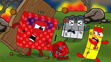 Run Nb 100 Will Always Protect You Numberblocks Fanmade Coloring