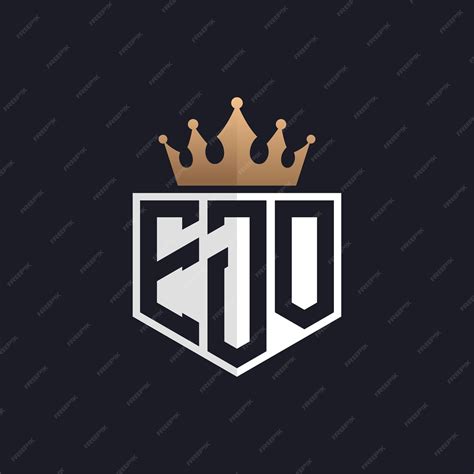 Premium Vector Luxury Ejo Logo With Crown Elegant Initials Ejo Letter
