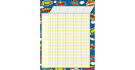 Superhero Incentive Chart Tcr7568 Teacher Created Resources Incentive Charts