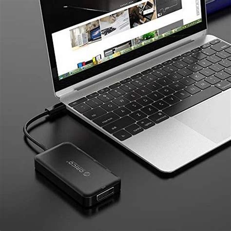 Plastic ORICO TYPE C TO HDMI VGA DP DVI ADAPTER XC 106 BK PRO For Multifunction Docking