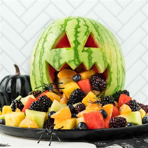 Halloween Fruit Salad Halloween Fruit Tray Vegan Halloween Food