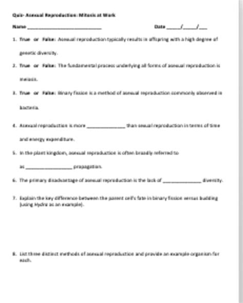 Asexual Reproduction Mitosis At Work 100 Editable By Callmehumanornot