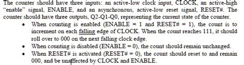 Solved Design And Sketch A Circuit Diagram Of A 3 Bit Synchronous