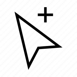 Add Cursor Mouse Plus Pointer Icon Download On Iconfinder
