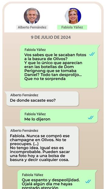 Nuevos Chats De Alberto Fernández Y Sus Peleas Con Fabiola Yañez “no
