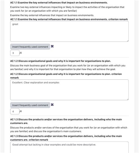 How To Use Advanced Grading Custom Marking Guide Mark Scheme For