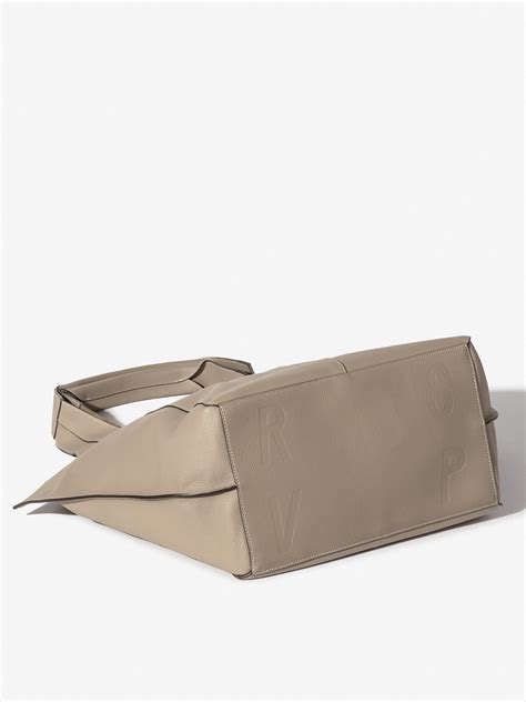 Parachute Medium In Grained Tourterelle Calfskin Rsvp Paris