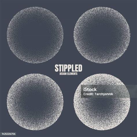 둥근 모양의 점선 오브젝트 유연한 요소 페이딩 그라데이션 도트 플로팅 도트워크 드로잉 도트를 사용하여 차도 픽셀 분해 하프톤 효과 백색 잡음 거친 질감 벡터 일러스트레이션