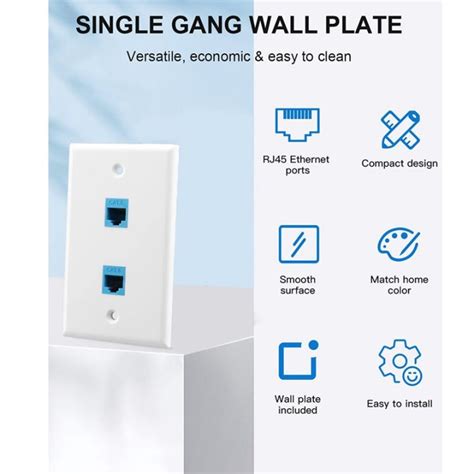Ethernet Wall Plate With Low Voltage Mounting Bracket Single Gang Daraz Lk