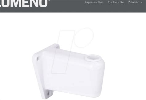 Lumeno 6179w Wall Bracket For Magnifying Glass Lamps White At Reichelt Elektronik