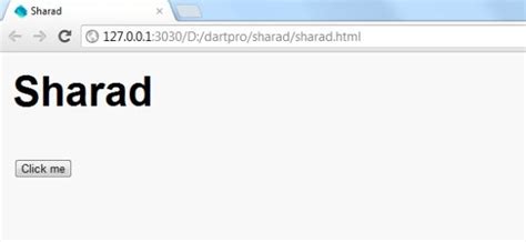 How To Create A Button In Dart Web Application