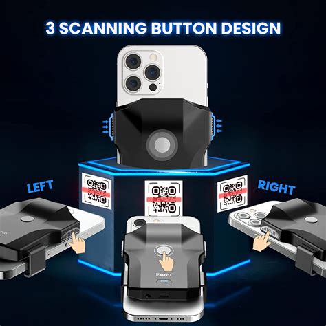 Eyoyo Bluetooth Qr Code Scanner 2d Wireless Back Clip Phone Upc Usb Barcode Scanner Reader With