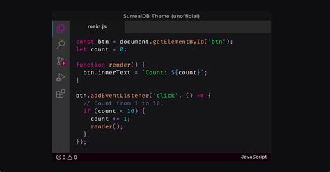 Surrealdb Theme Unofficial By Thomporter Vs Code Themes