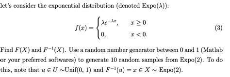 Solved Let S Consider The Exponential Distribution Denoted Chegg