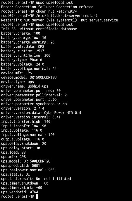 solved cannot monitor ups locally or remotely upsc gives error